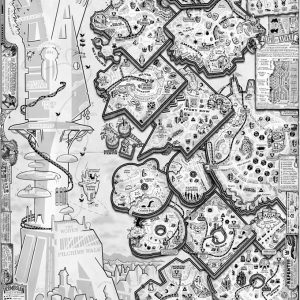 Spire map - Rowan, Rook and Decard