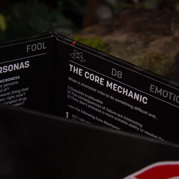 DIE GM screen - Rowan, Rook and Decard