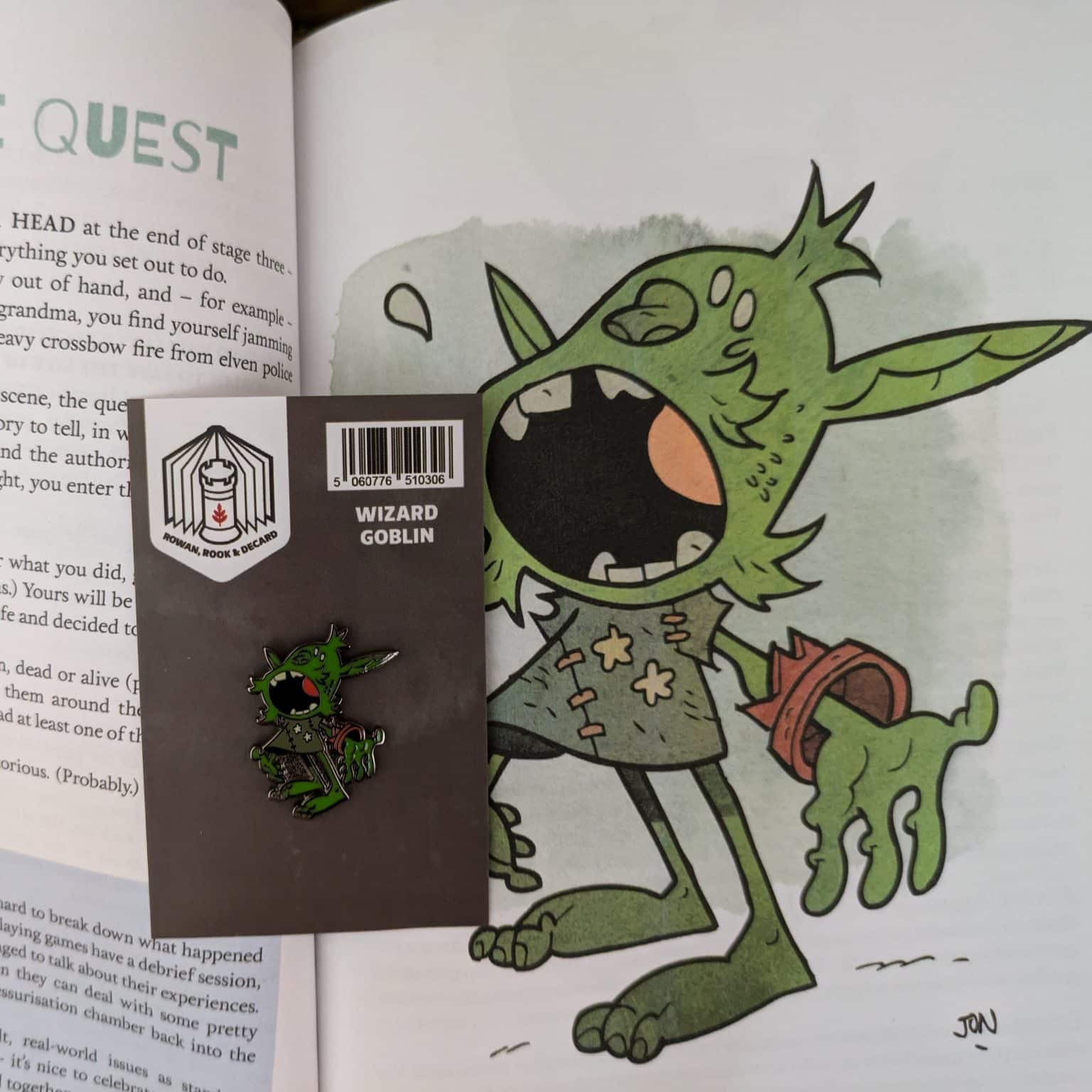 Wizard Goblin Pin Badge - Rowan, Rook and Decard